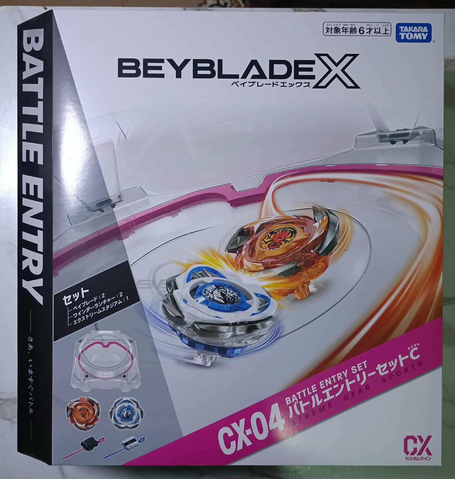 (ของแท้พร้อมส่ง)BEYBLADE X CX-04 BATTLE ENTRY SET C สนามเบย์เบลด พร้อม ...