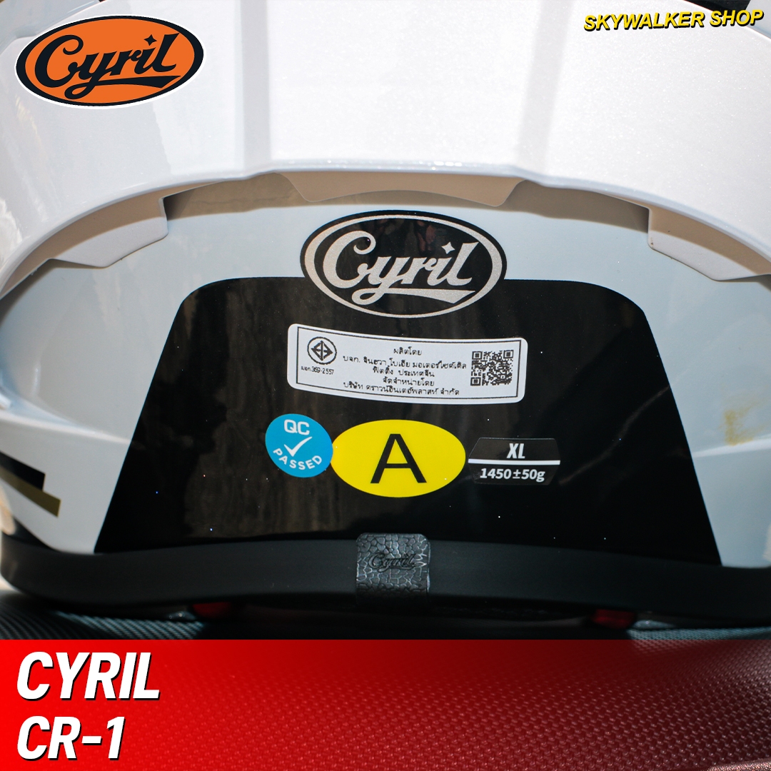 *แถมชิลด์ดำ*หมวกกันน็อค CYRIL HELMETS รุ่น CR-1 FF357 รุ่นใหม่ล่าสุด | Shopee Thailand