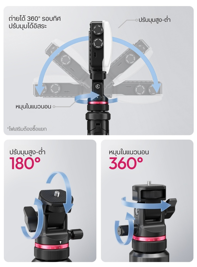 Ulanzi MT80 Auto-Open Tripod ขาตั้งกล้อง ขาตั้งไฟสตูดิโอ ขาตั้งกางเอง ...