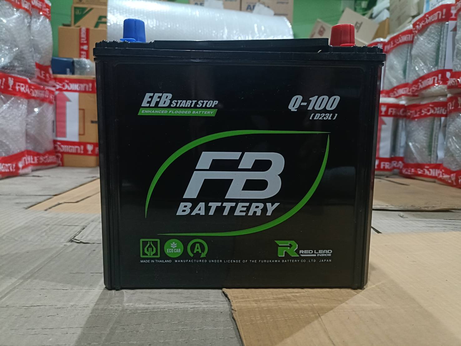 แบตเตอรี่ FB Battery EFB Q100 แบตกึ่งแห้งพร้อมใช้งาน | Shopee Thailand