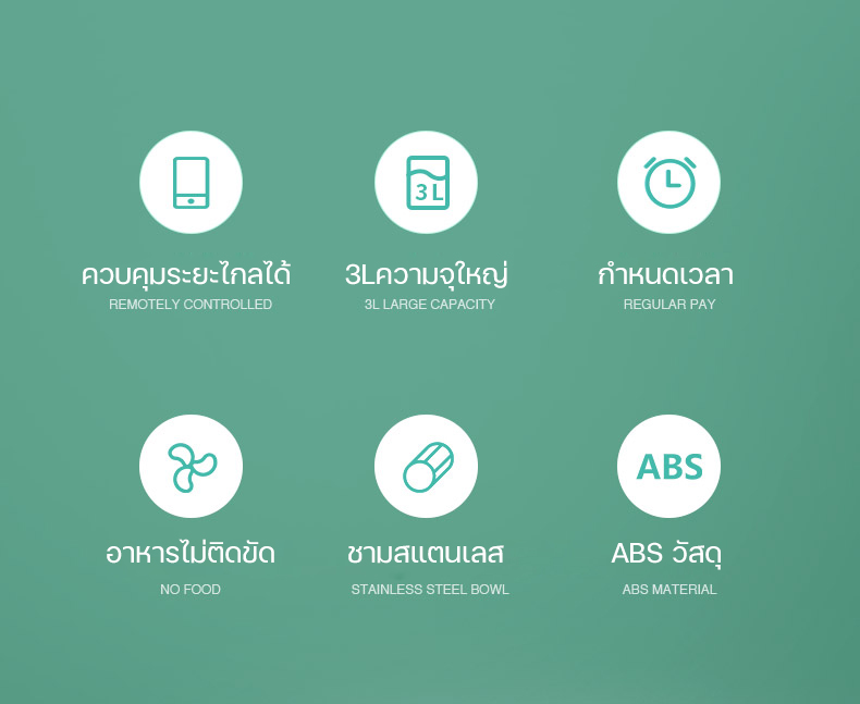 เครื่องให้อาหาร สุนัข แมว สัตว์เลี้ยง แบบอัตโนมัติ Smart Freeder ชาม ...