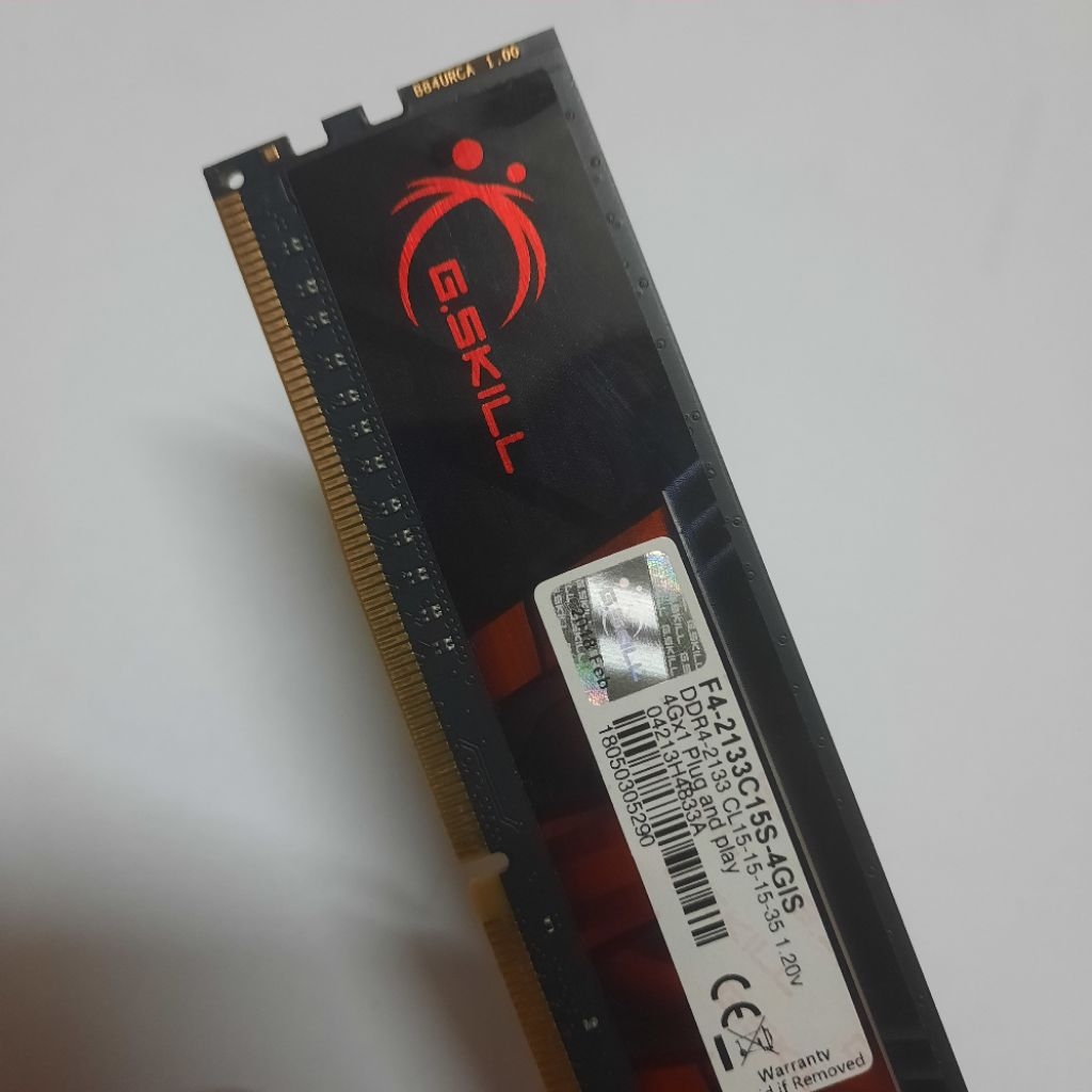 RAM DDR4 (2133) 4GB ยี่ห้อ G.SKILL แรมสำหรับคอมพิวเตอร์ตั้งโต๊ะ (มือสอง ...