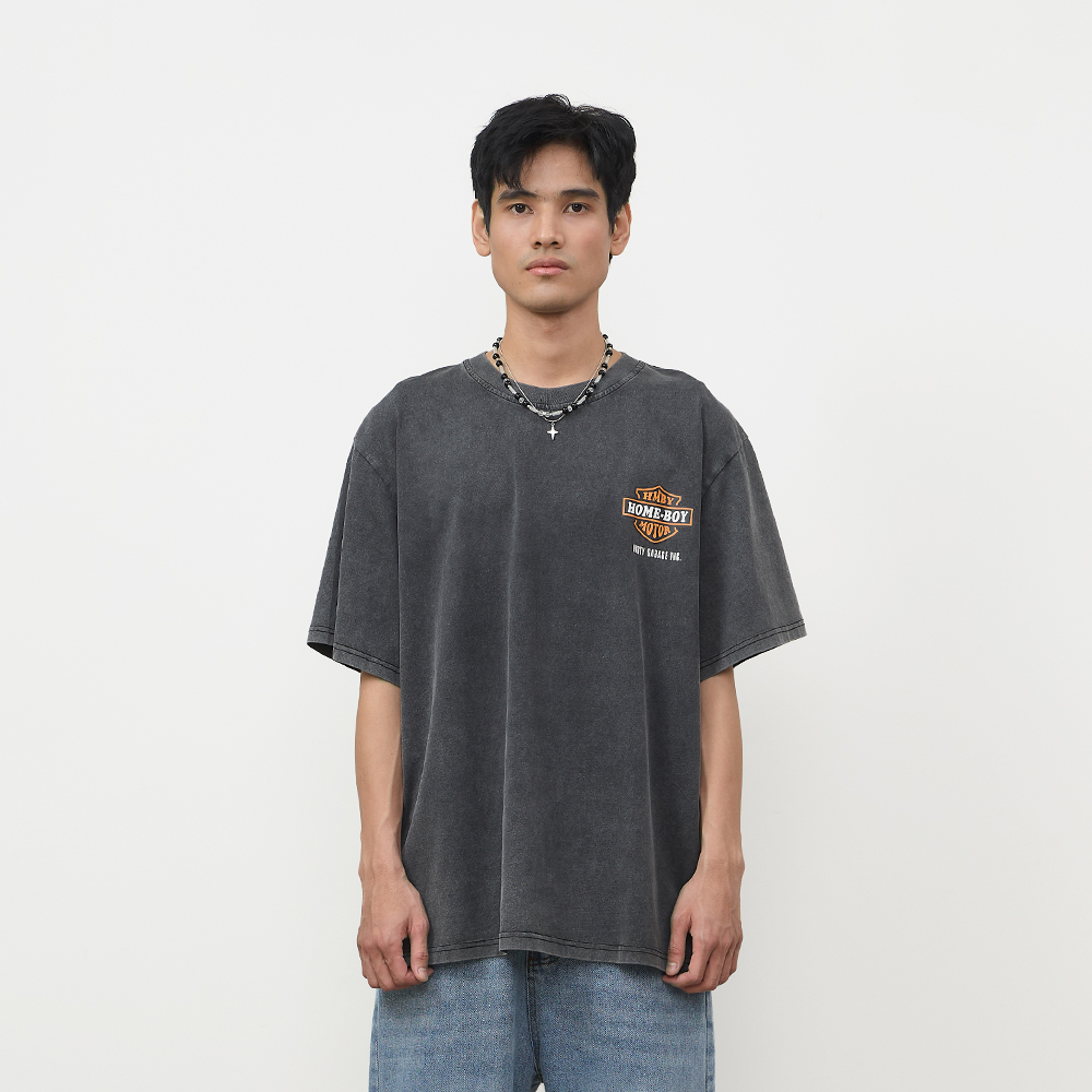 ️[ ส่งด่วน กทม. 4 ชม.] ️HOMEBOY เสื้อ UNISEX ผ้าฟอก รุ่น HB.MAX.HAROY ...