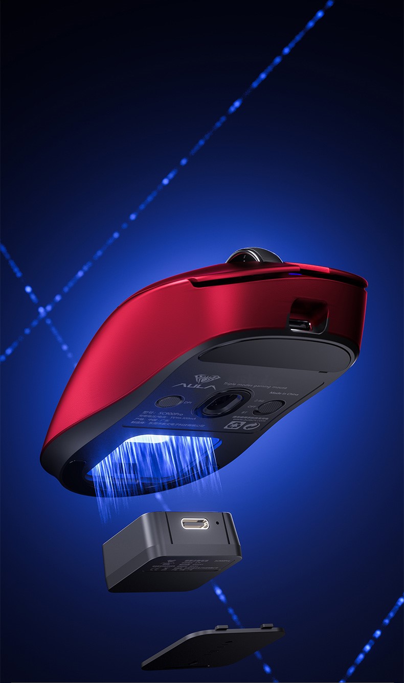 เมาส์ไร้สาย - AULA SC900 Pro / Max - Wireless Mouse Macro 8K PAW3395/PAW3950 รับประกัน 2 ปี ...