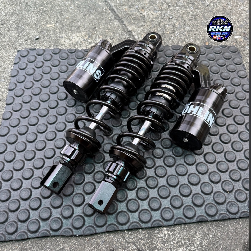 โช๊คหลังโอลิง งาน50A EDITION ALL BLACK ขนาด310M ใส่PCX/NMAX/XMAX/AEROX/GPX DRONE ปรับสปริงแข็ง ...