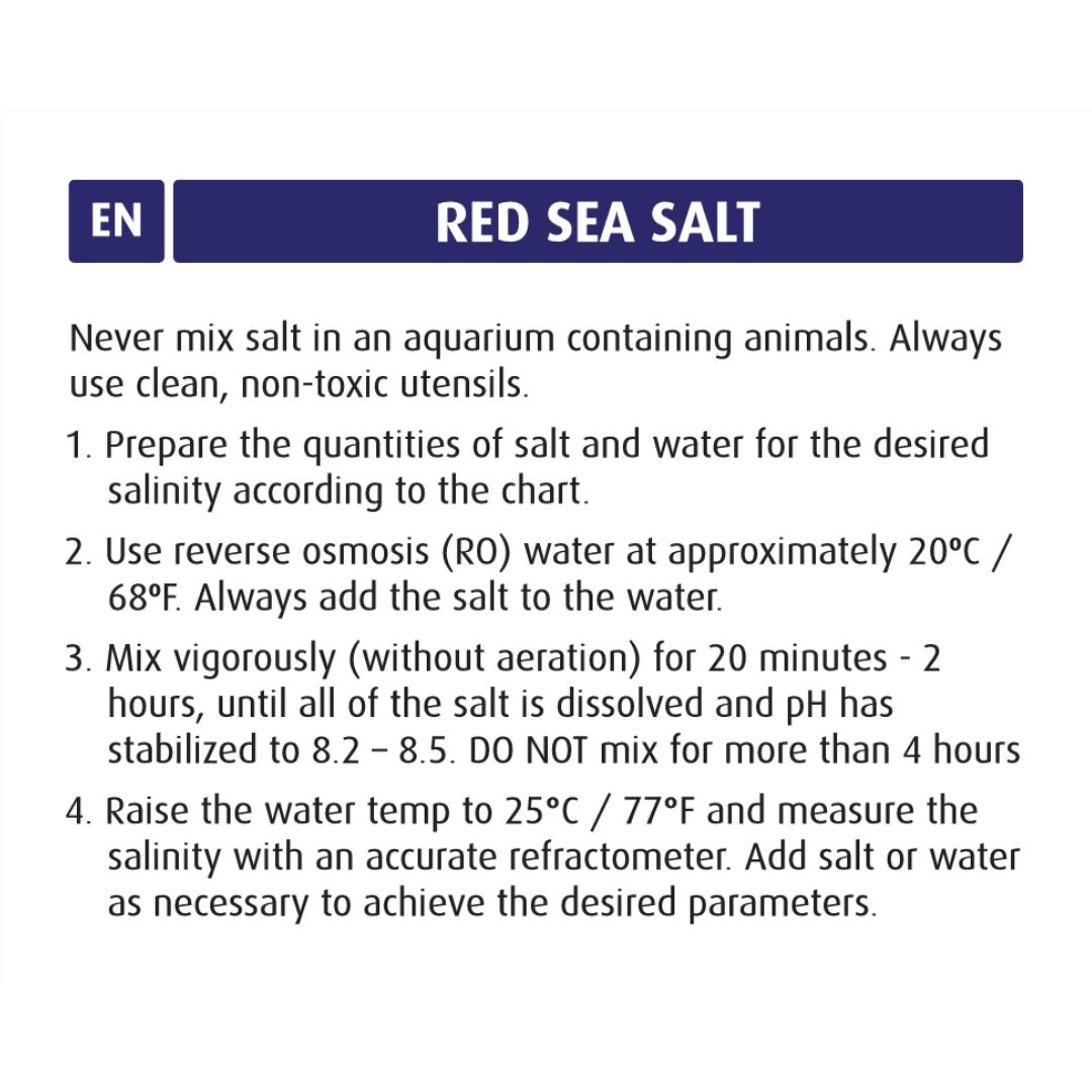 Red Sea Salts เกลือสำหรับตู้ปลาทะเล | Shopee Thailand