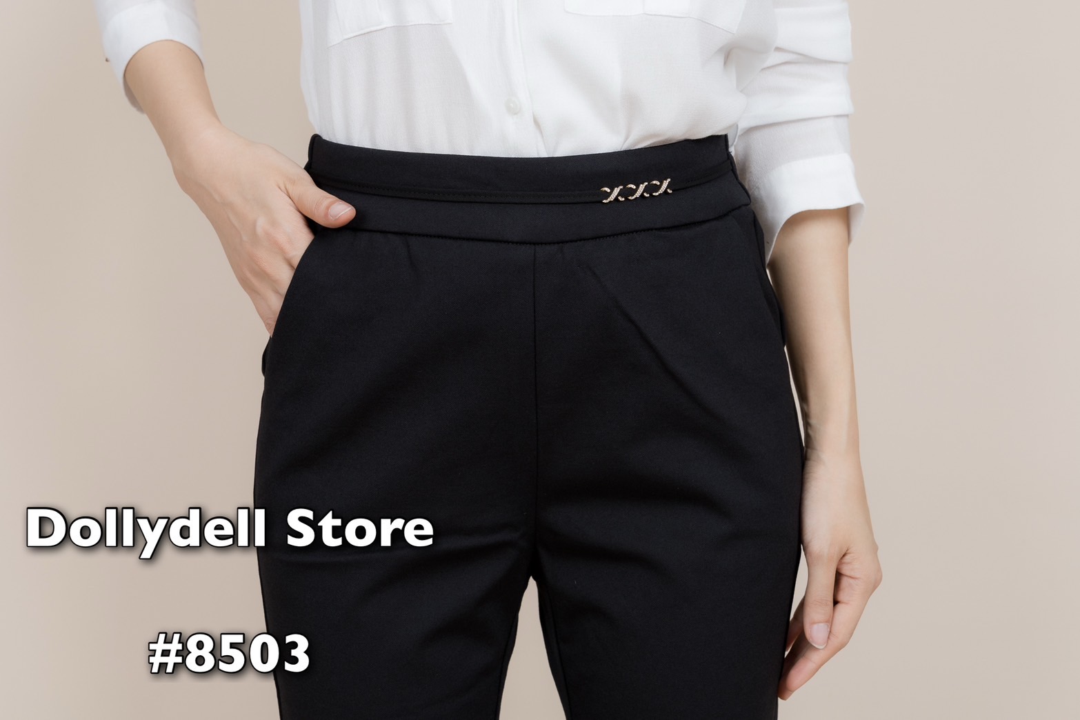 กางเกงทรงขาม้าDolly รุ่น#D8503 เอวด้านหลังเป็นสม๊อคยืดได้ตามตัว เนื้อผ้าคุณภาพดียืดได้ใส่สบายทรง ...