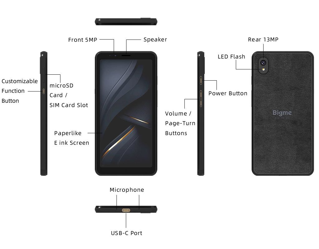 Bigme Hibreak Color Ereaderใส่ซิม smartphone จอe ink สี 5.8 นิ้ว มือสอง ...