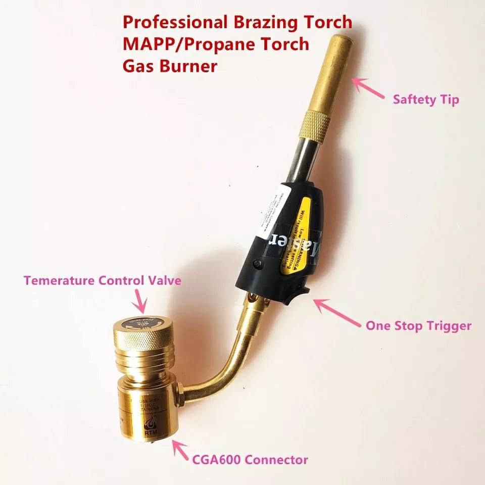 หัวเชื่อม Hand-torch รุ่น มีสาย RTM-1S660 ใช้ต่อกับแก๊สกระป๋อง เชื่อม ...