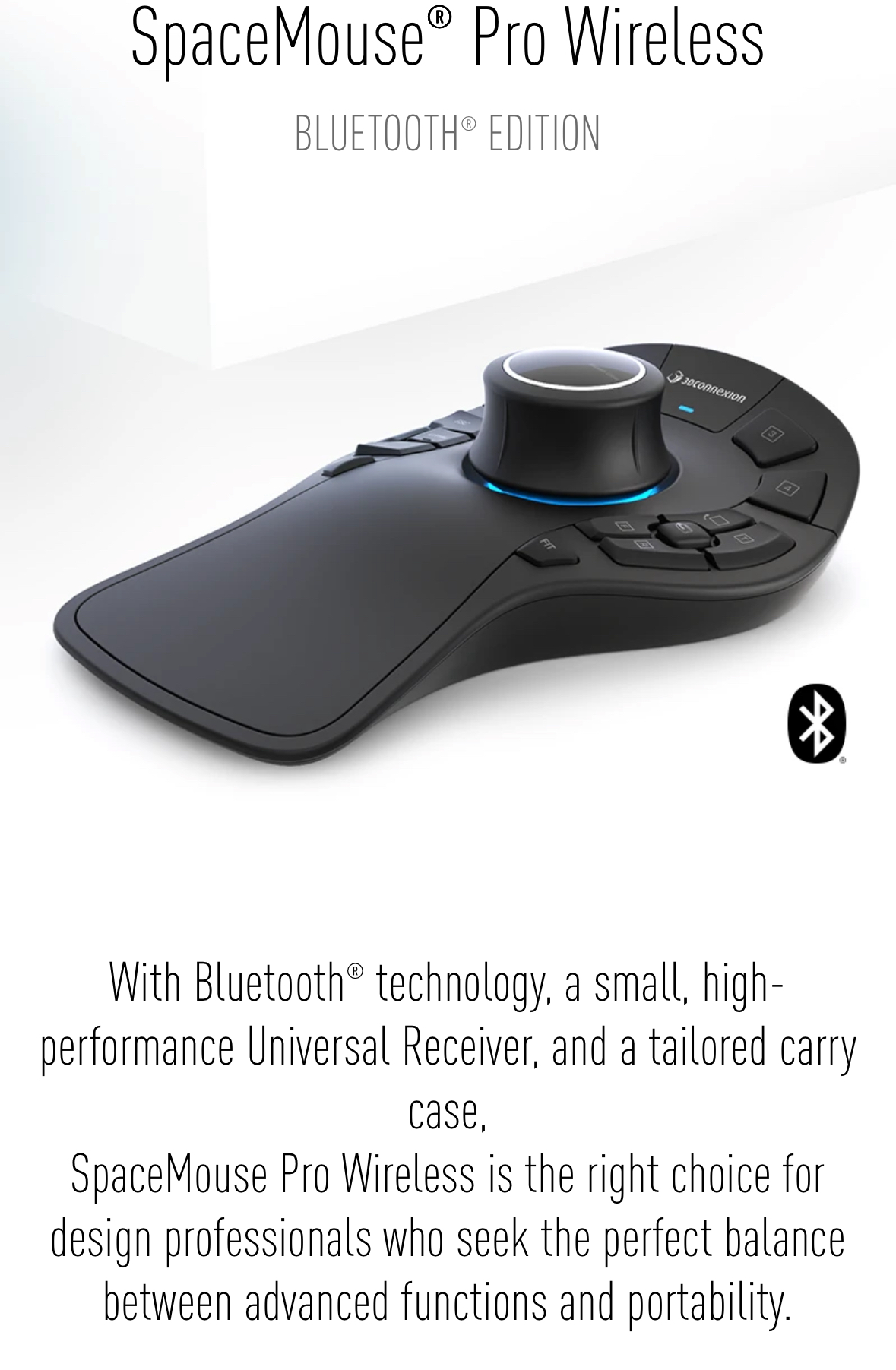 3Dconnexion SpaceMouse® Pro Wireless (3DX-700119) | Shopee Thailand