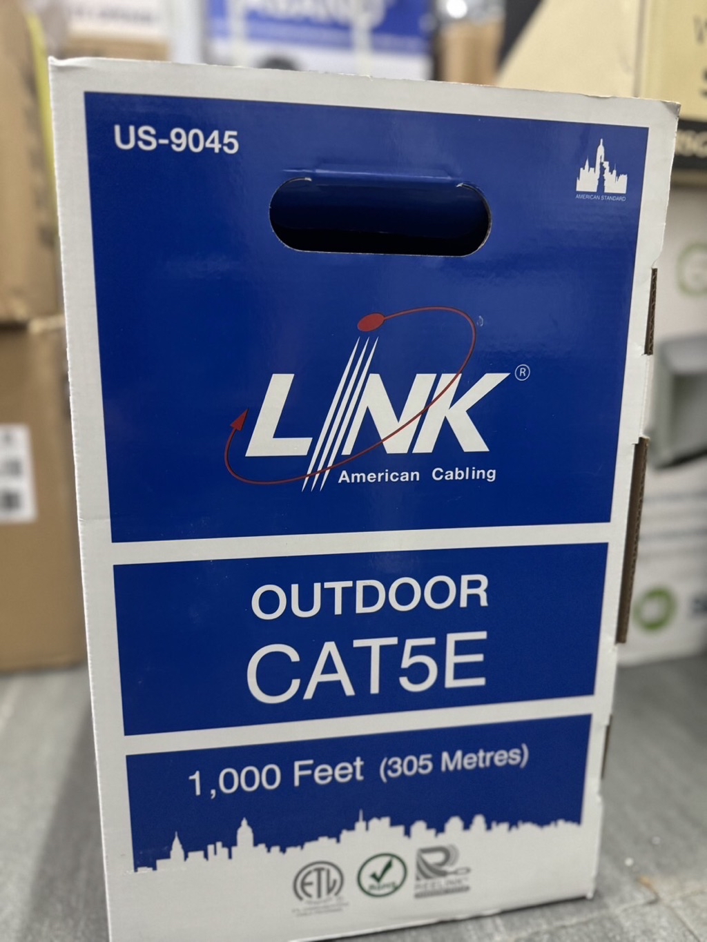 Link US-9045 สายแลน CAT 5E 305เมตร (ภายนอก) | Shopee Thailand
