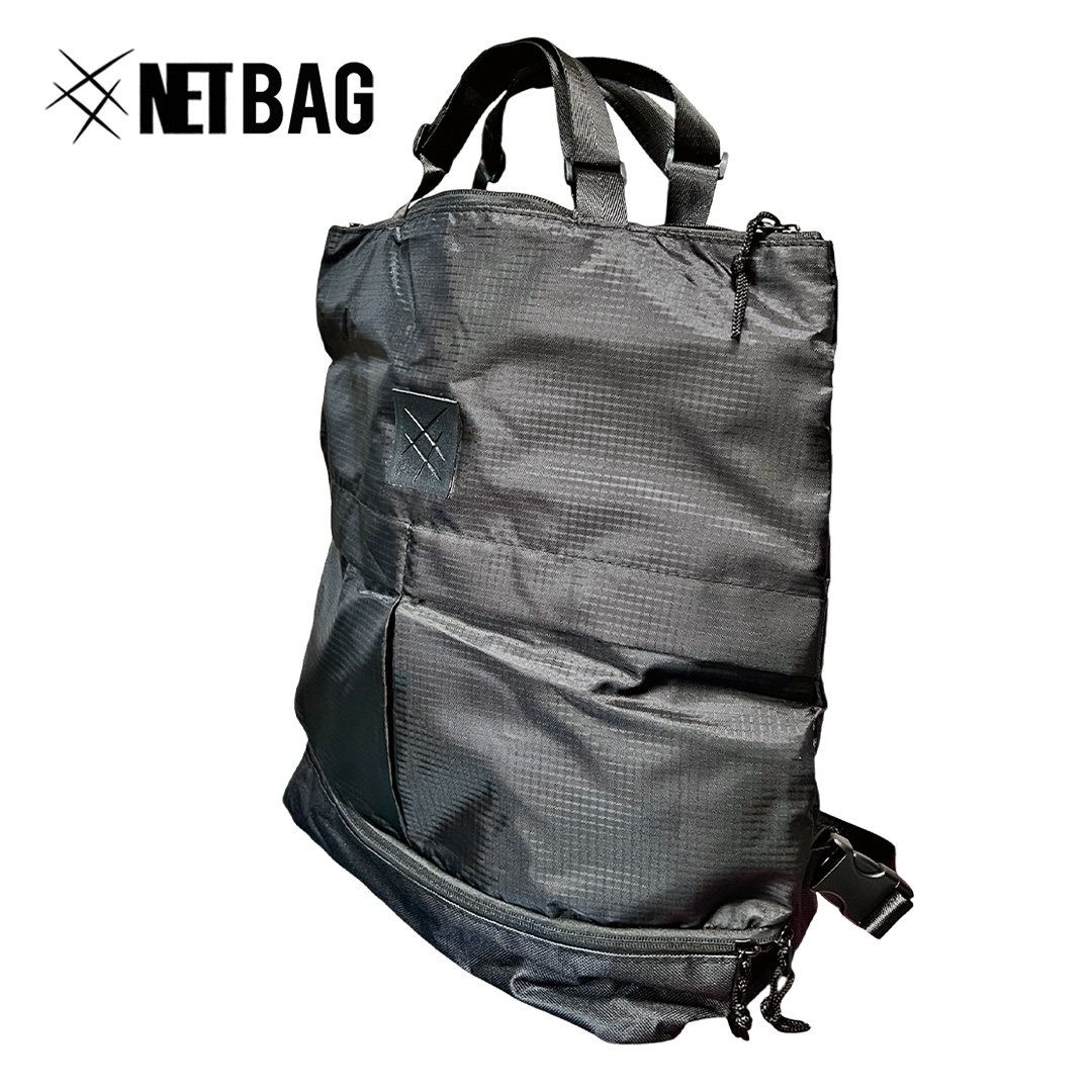 NET BAG กระเป๋าเทนนิส แบดมินตัน พิคเคิลบอล สีดำ สะพายได้ทั้ง สะพายหลัง ...