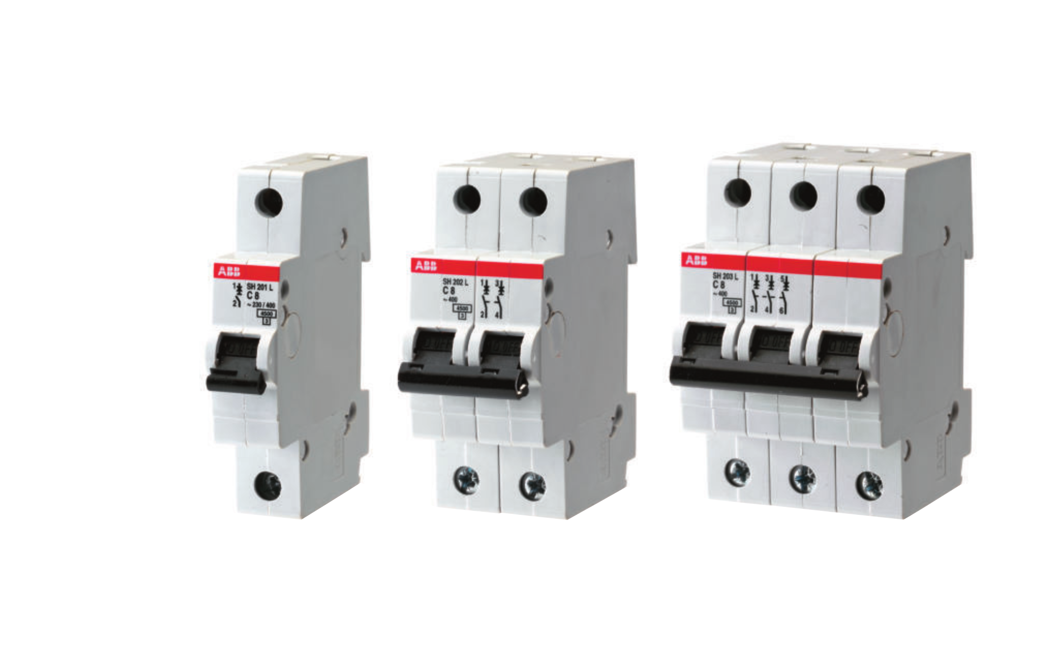 ABB เซอร์กิตเบรกเกอร์ลูกย่อย MCB S203M (6A-63A) 3P 10kA Miniature Circuit Breaker | Shopee Thailand