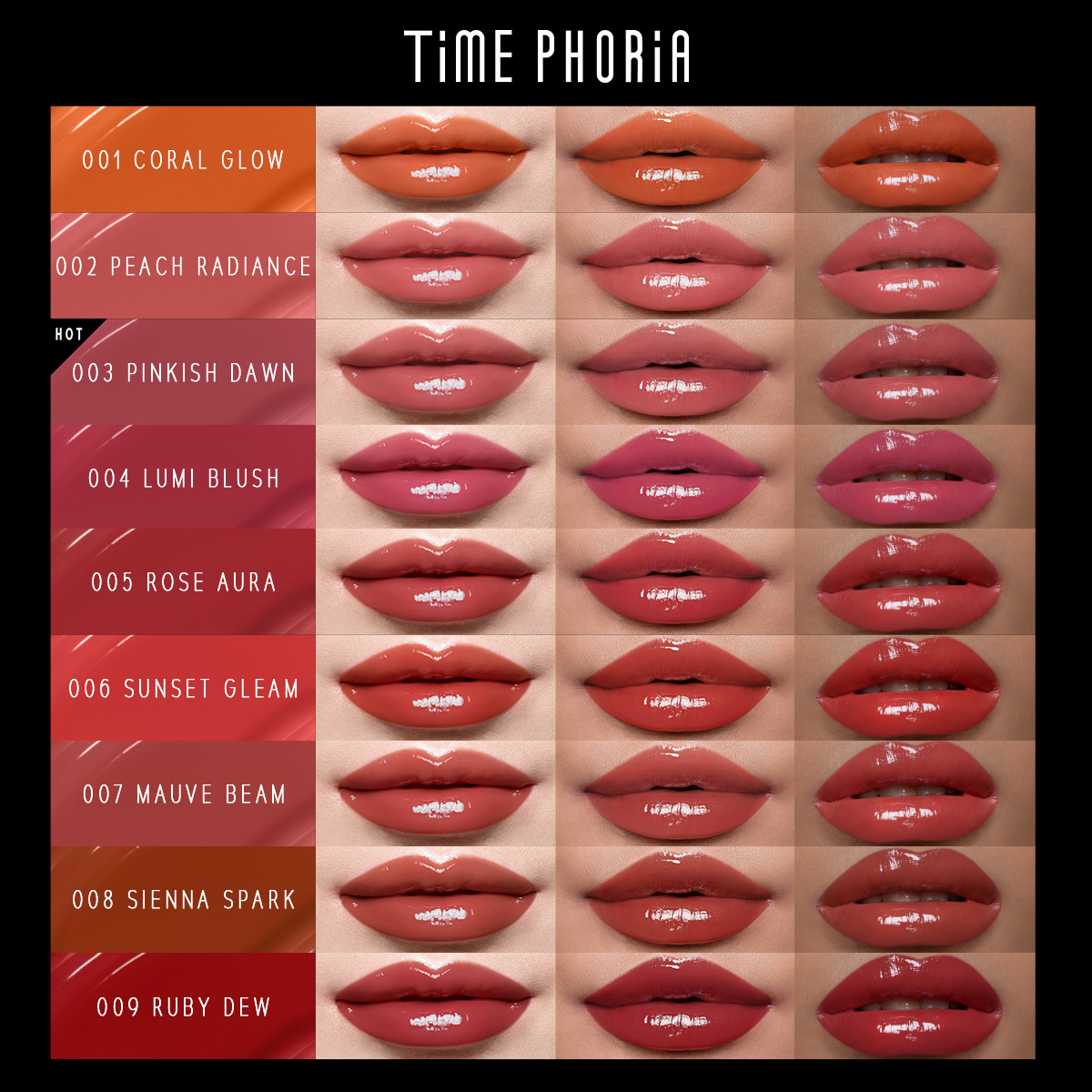 （ซื้อ 1 แถม 1 แถมแหวน）Time Phoria Spectra Ultra Stay-Shine Transfer ...