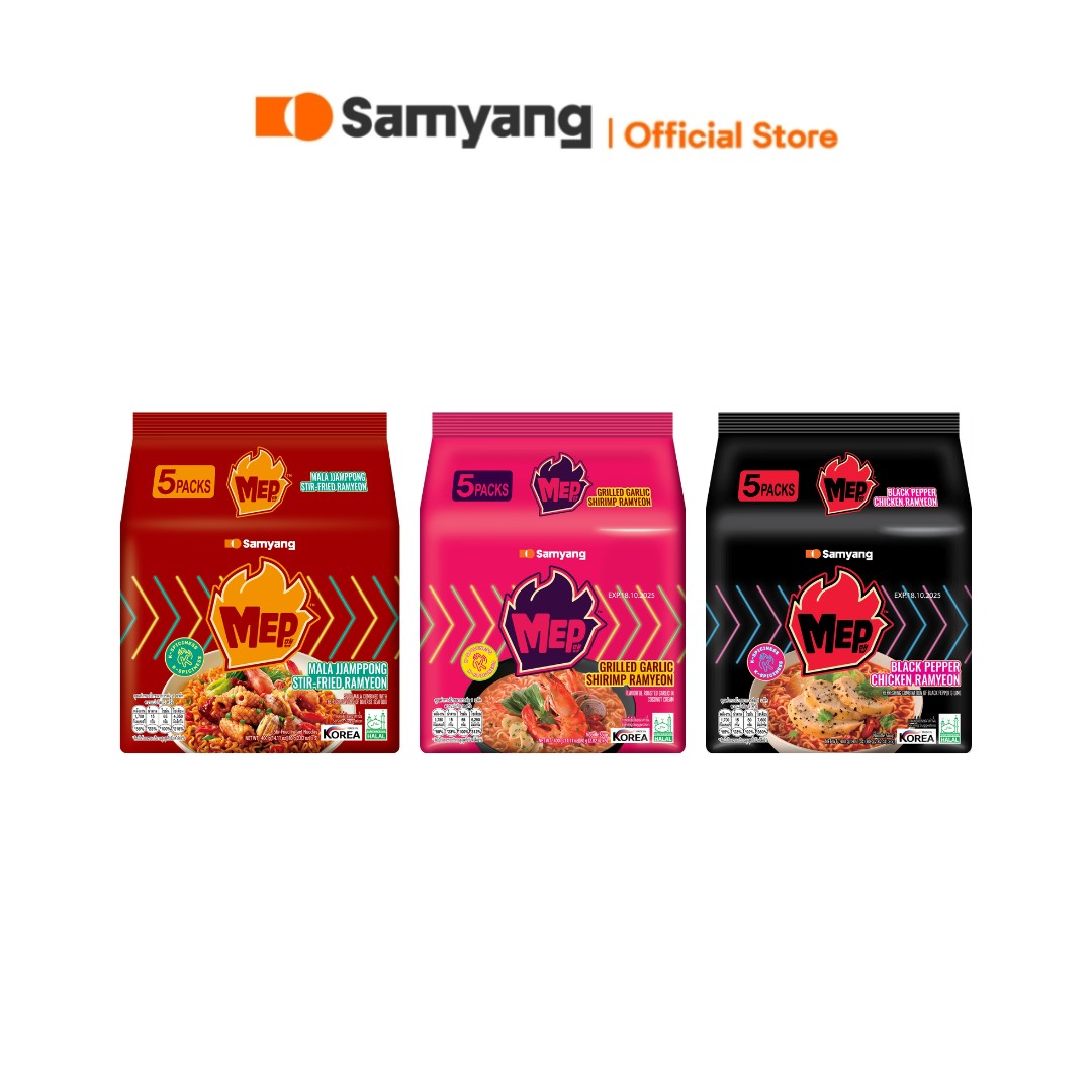 [แพ็ก 5] MEP by Samyang | ซัมยัง เม็บ (80g.x5) เลือกได้ 3 รสชาติ ...