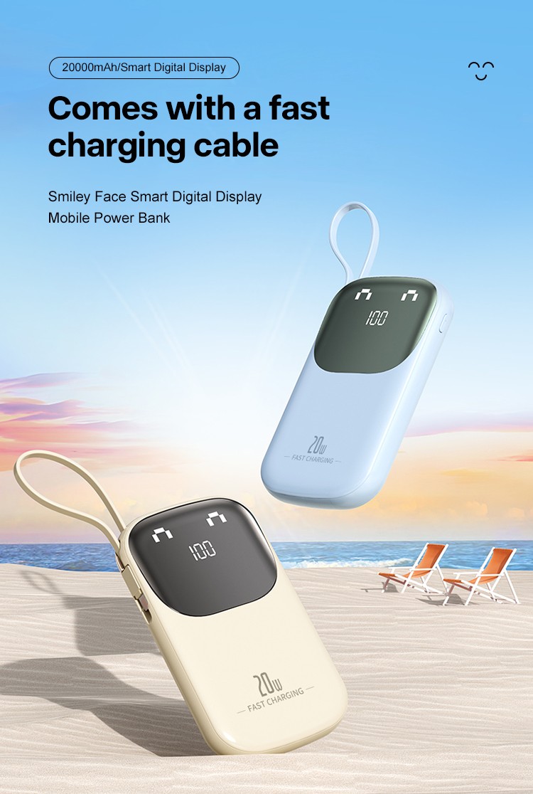 ผ่านมาตรฐาน CCC Power Bank PD20W 10000mAh จอLED 4สายในตัว รับประกัน1ปี ...