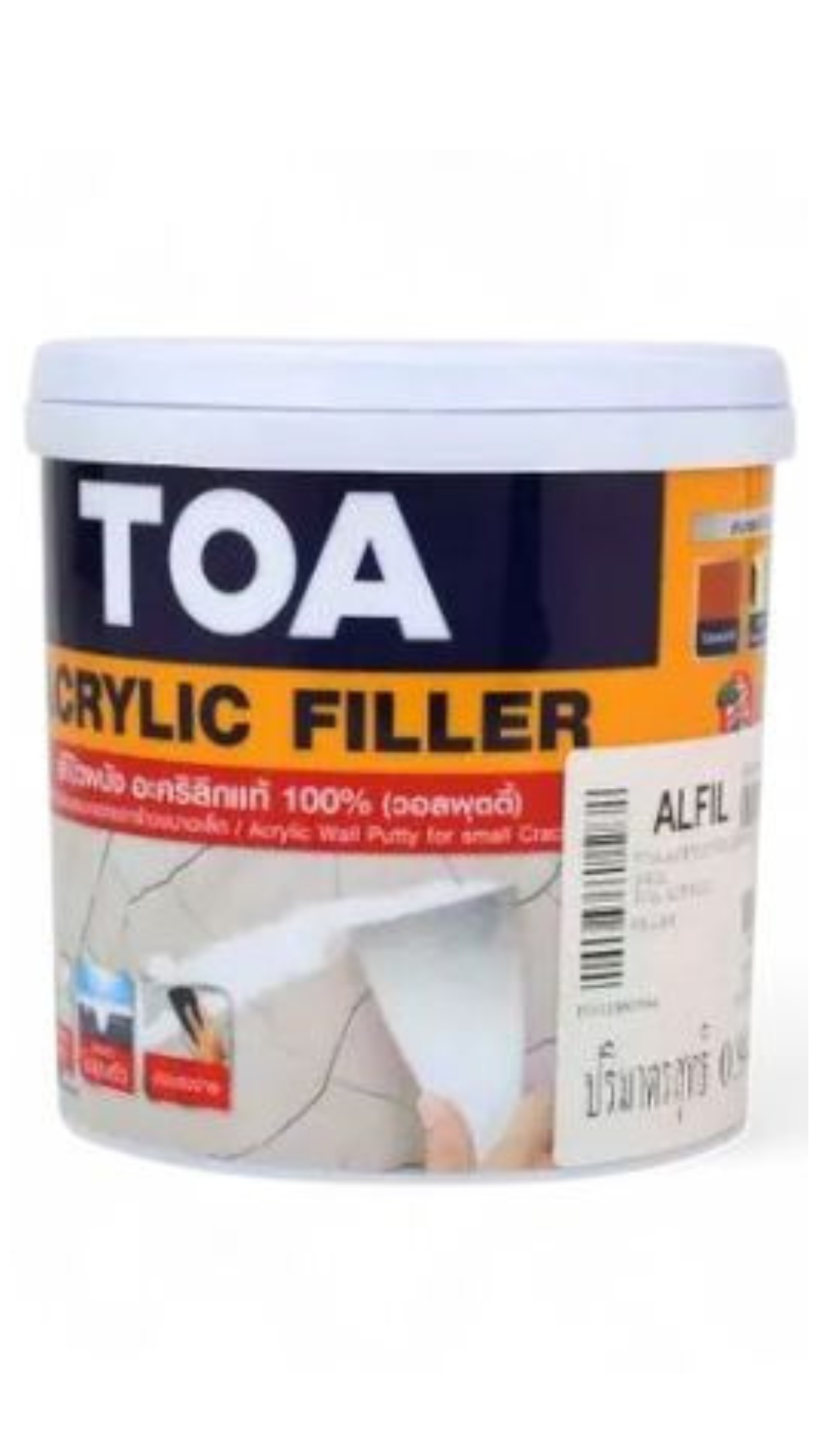 ทีโอเอ อะคริลิก ฟิลเลอร์ TOA ACRYLIC FILLER (สีโป้วผนัง) | Shopee Thailand