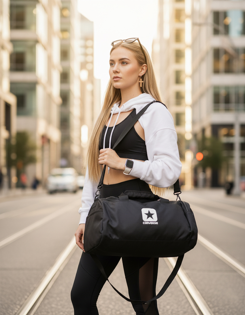 Converse คอนเวิร์ส กระเป๋าสะพายข้าง กระเป๋ากีฬา Bag Sporty 126000788 BK ...