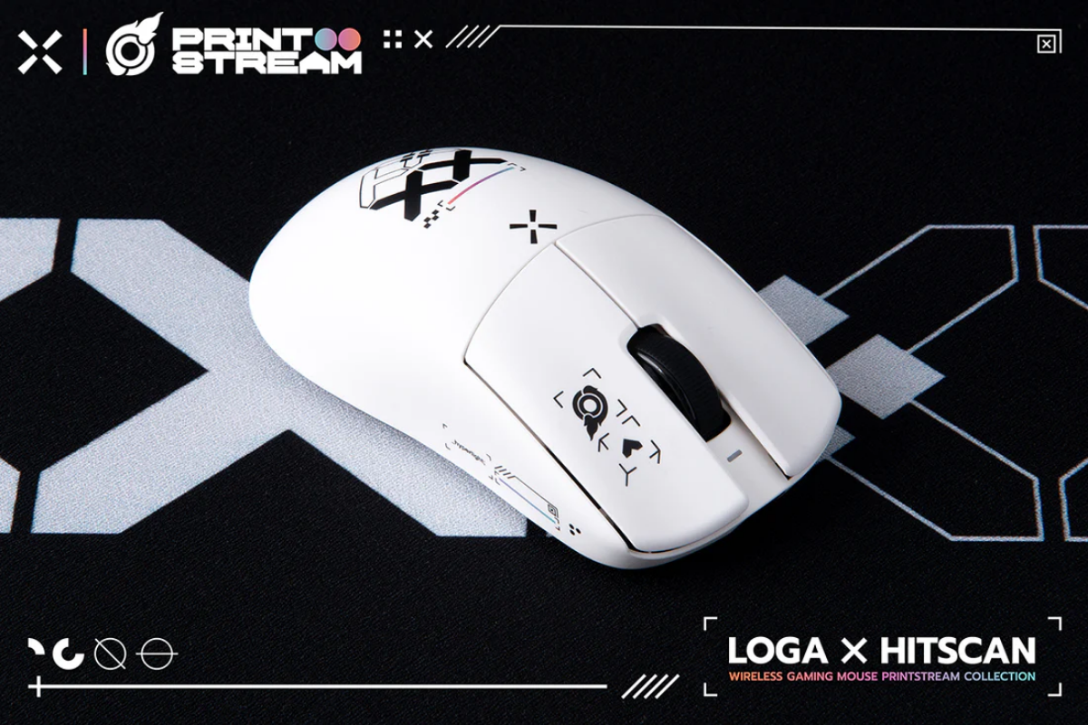LOGA X Hitscan X Printstream : Hyperlight Gaming mous | Shopee Thailand