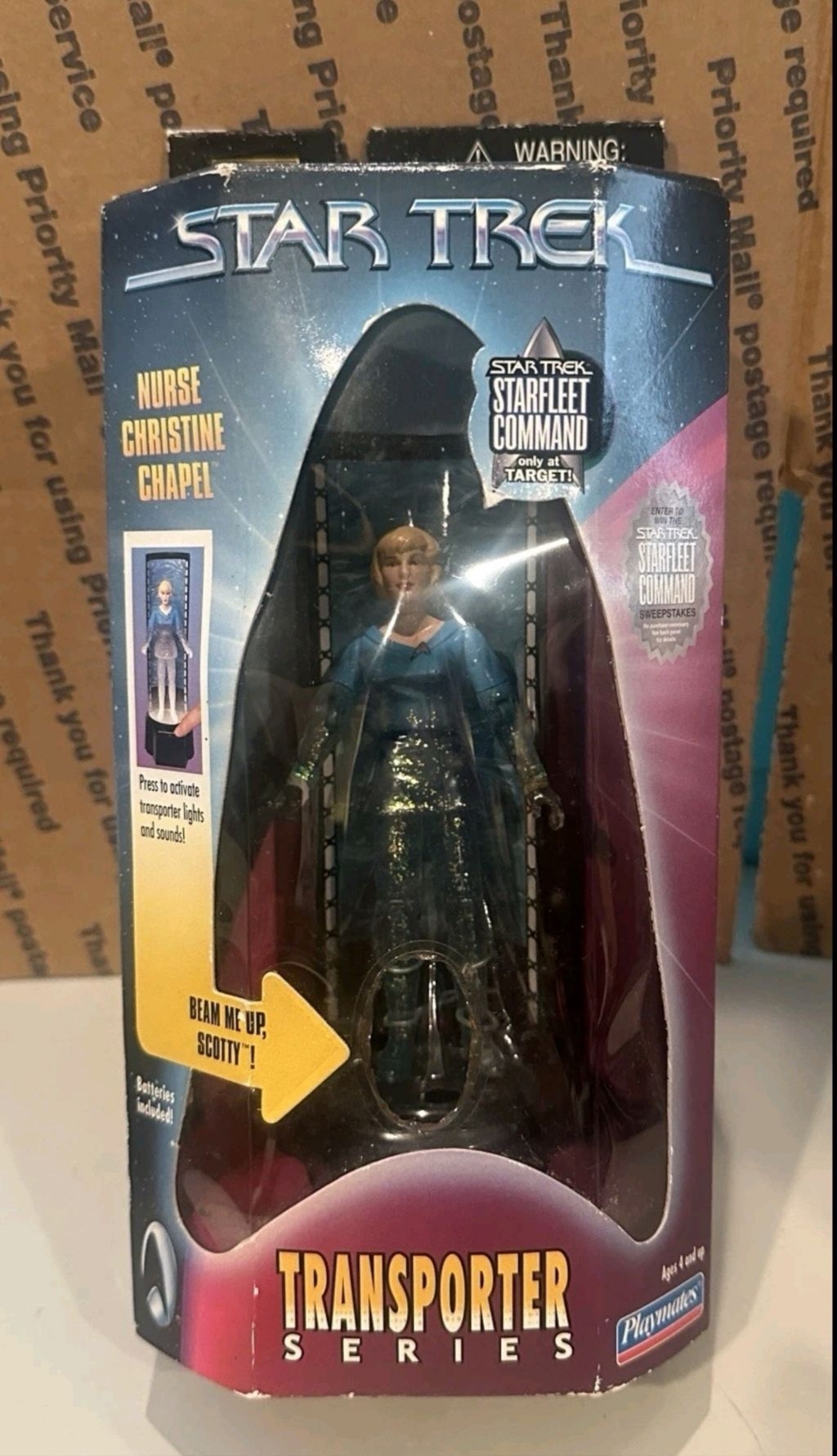 โมเดล ฟิกเกอร์ สตาร์เทค 1998 Star Trek TOS Transporter Action Set 9 ตัว ...