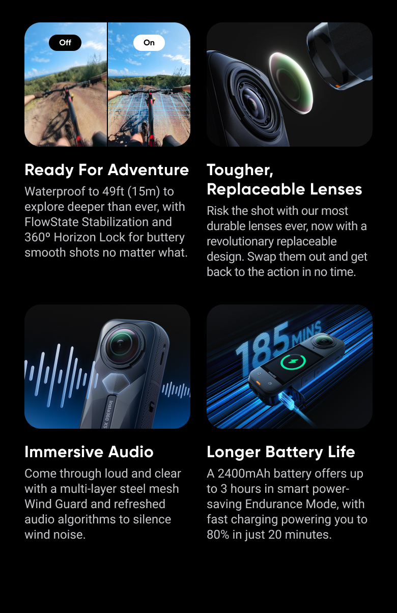 【พร้อมส่ง】Insta360 X5 8K Pocket 360 Action Camera | Shopee Thailand