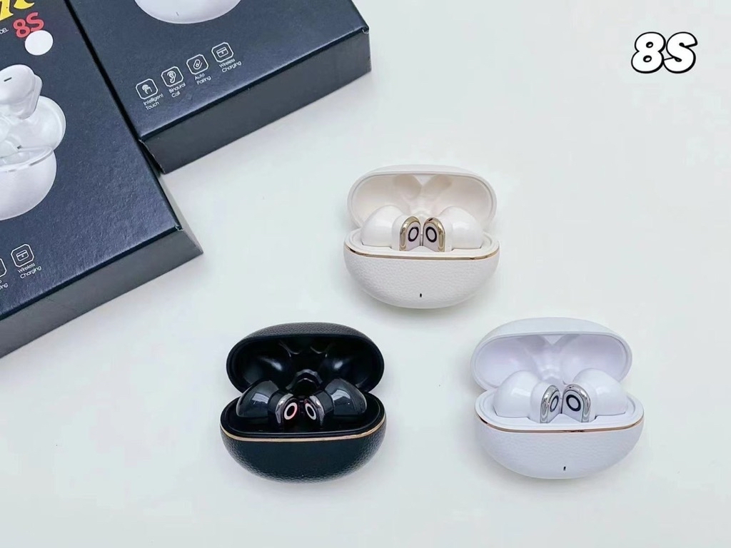 หูฟังไร้สาย 8S Earbuds Bluetooth 5.4 รองรับมือถือทุกระบบ | Shopee Thailand
