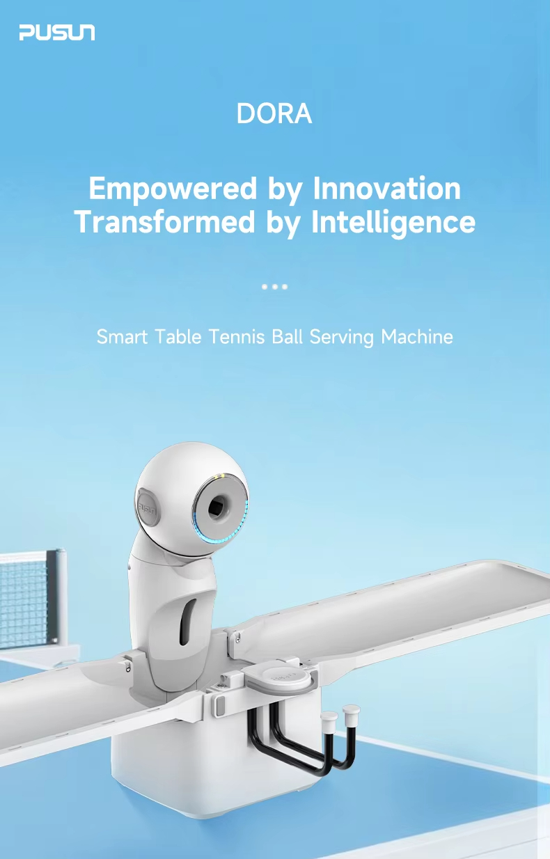 PUSUN DORA Table Tennis Ball Launcher Machine เครื่องยิงลูกปิงปองบอลแบบสมาร์ท Ping Pong Ball ...