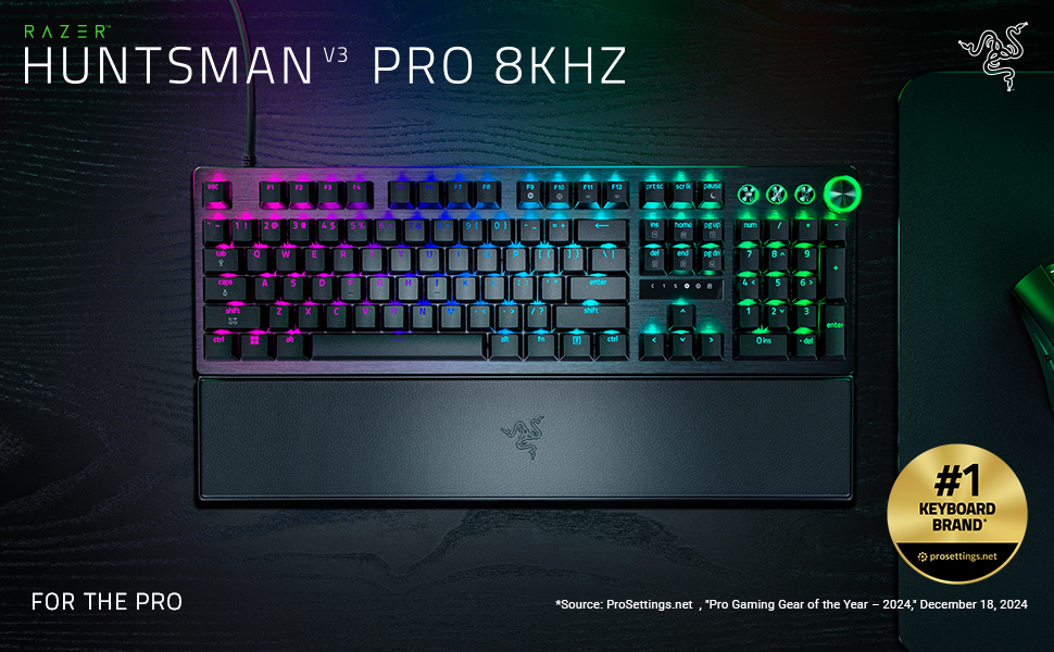 Razer Huntsman V3 Pro 8KHz - Analog Optical Esports Keyboard key US ...