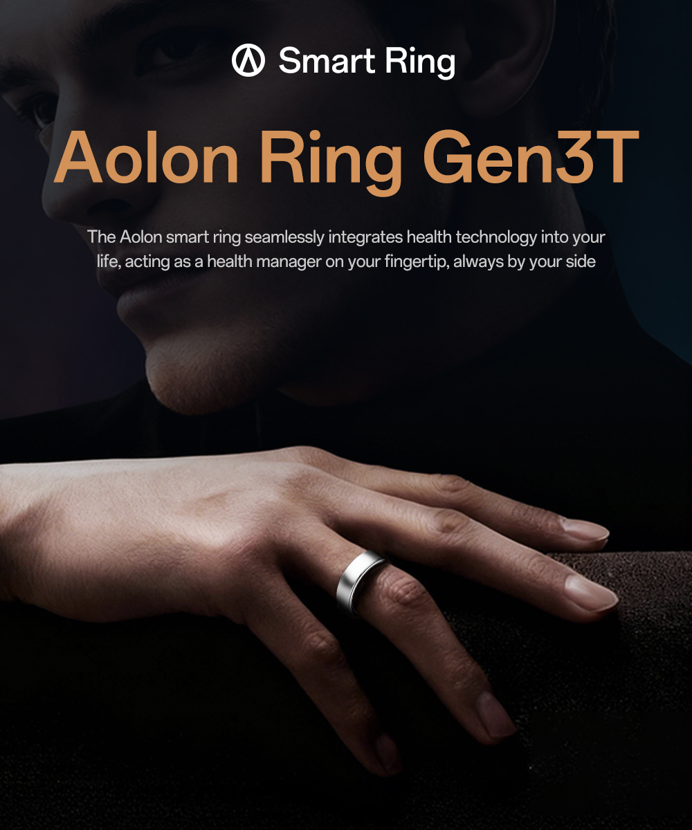 Aolon Ring Gen 3T แหวนอัจฉริยะ 1.7g น้ำหนักเบาพิเศษ แหวนสุขภาพ กันน้ำ ...
