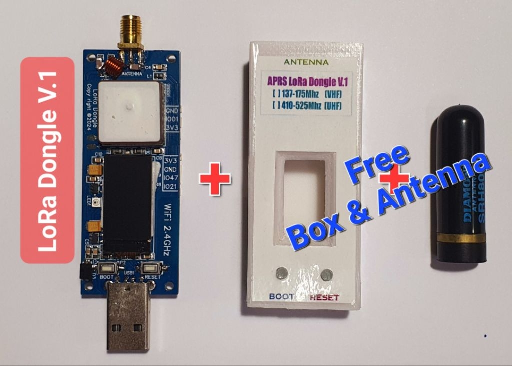 APRS LoRa Dongle V.1 รุ่นต่อกับ USB Type-A ใช้งาน APRS เป็น IGATE ...