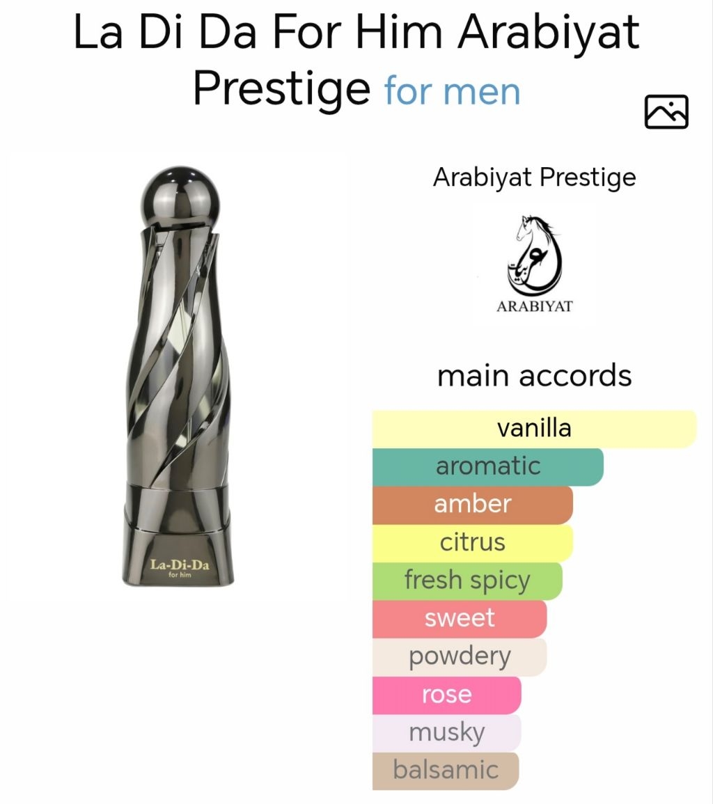 La Di Da for Him/Her perfumes by Arabiyat prestige perfume, original Arabic perfume | Shopee ...