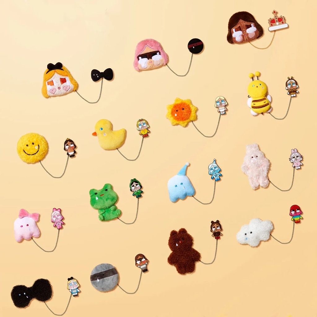 (ยกบ็อก ใหม่ซีล)(12 design) CRYBABY Crying Again Series-Plush Badge ...