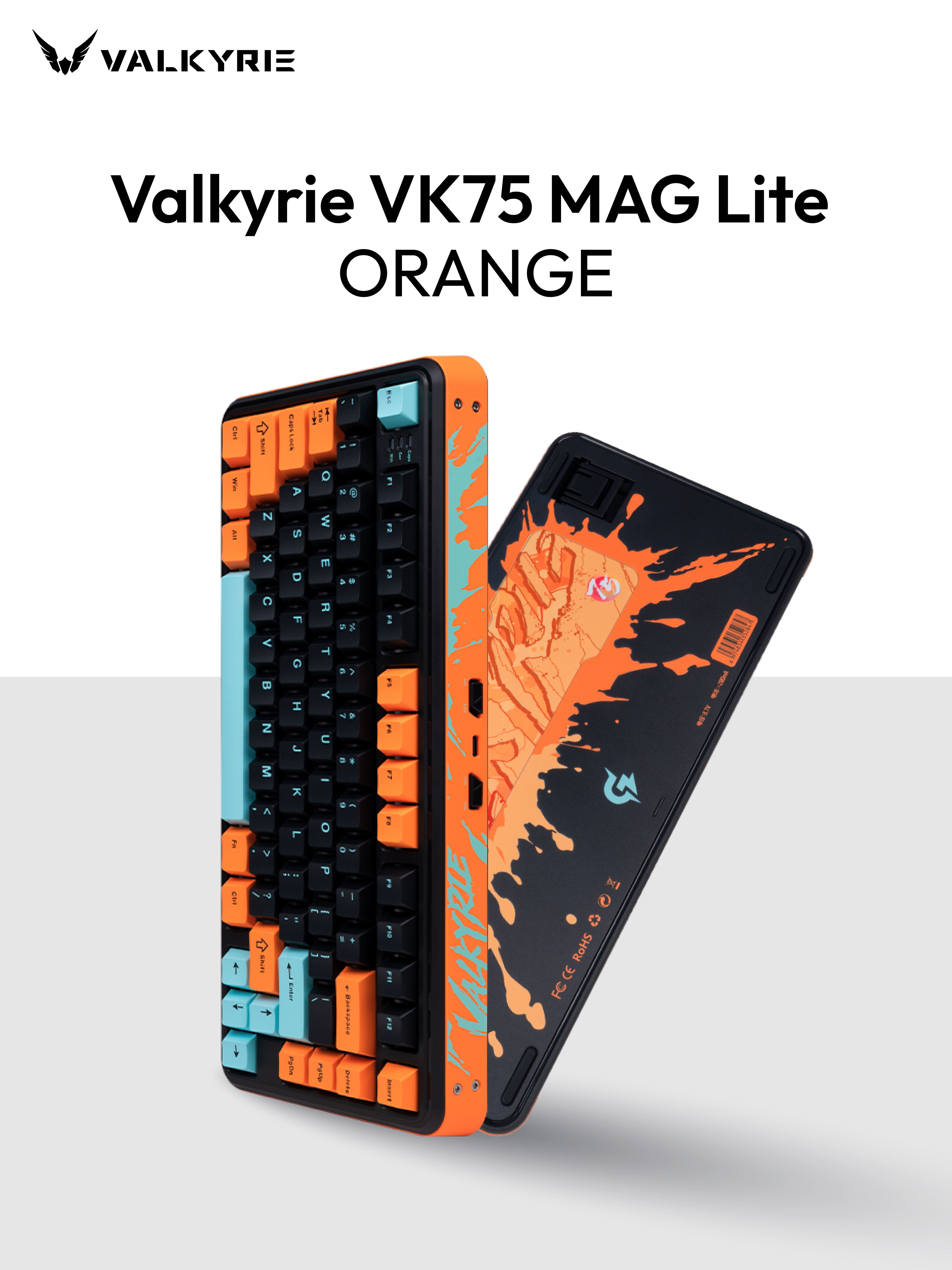 คีย์บอร์ดเกมมิ่ง Valkyrie VK75 MAG Lite Hall Effect Magnetic Switch ...