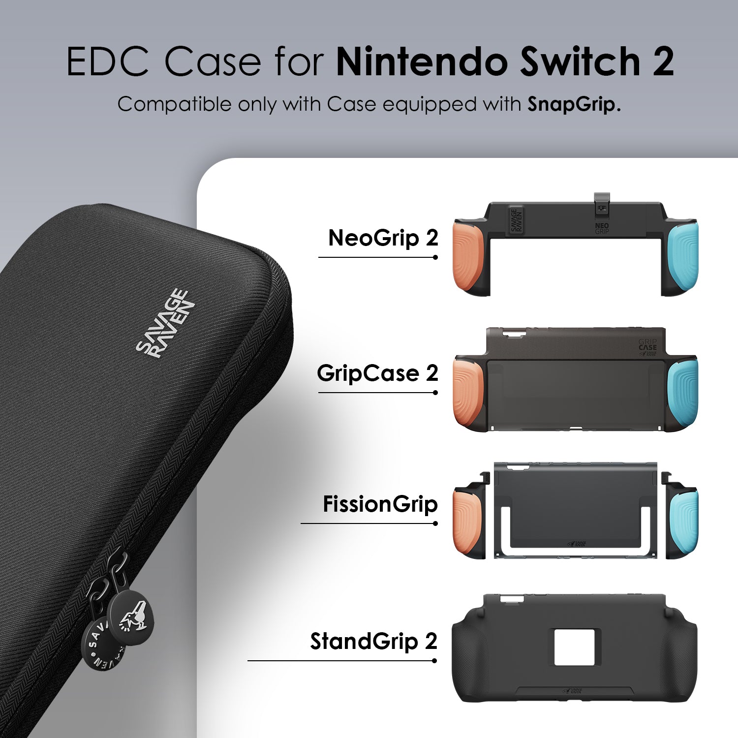 Savage Raven by Skull & Co. EDC Carrying Case for Nintendo Switch 2 ...