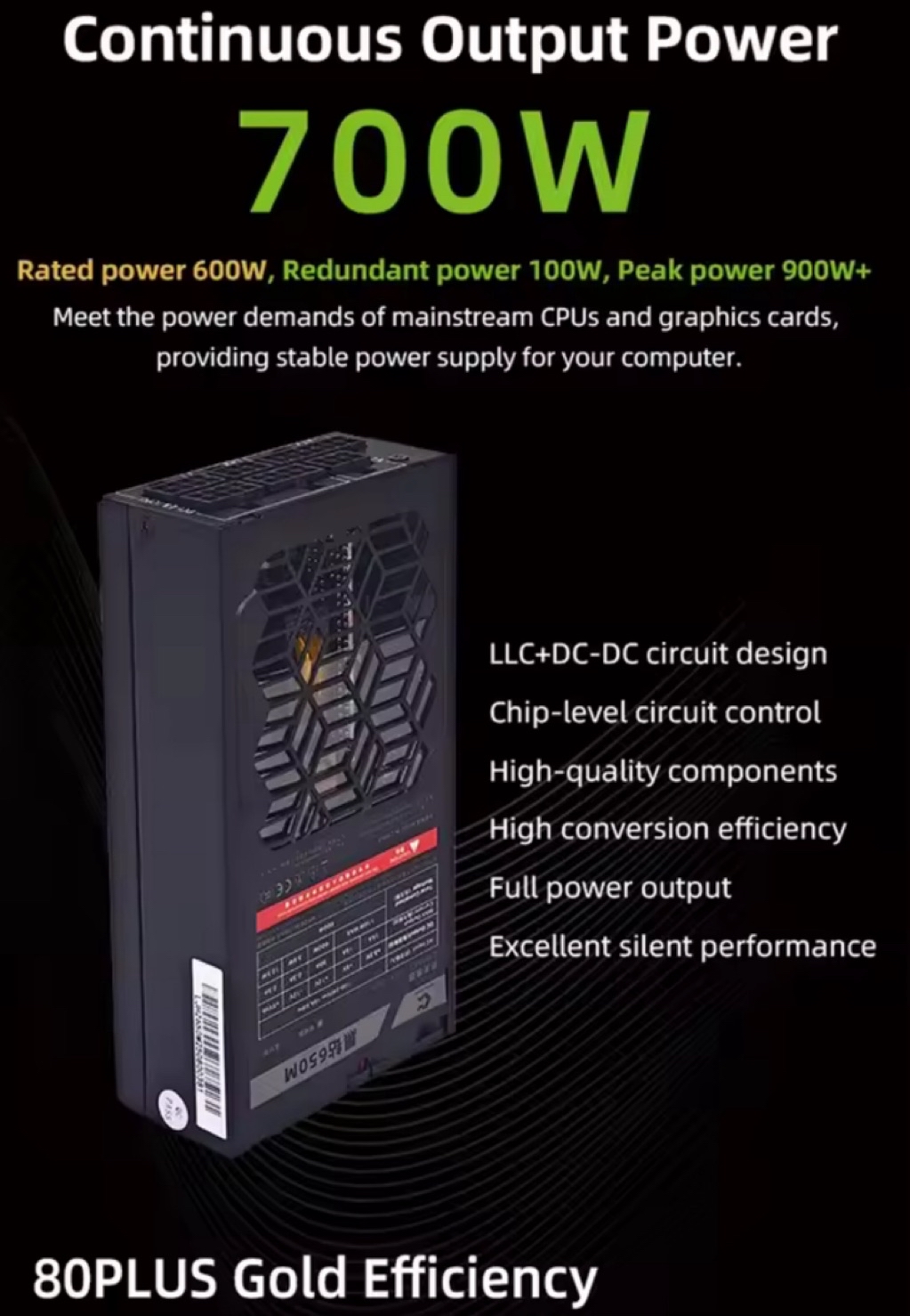 1U Power Supply Flex 1u PSU METALFISH FLEX 1U 300W 400W 500W 600W 750W ...