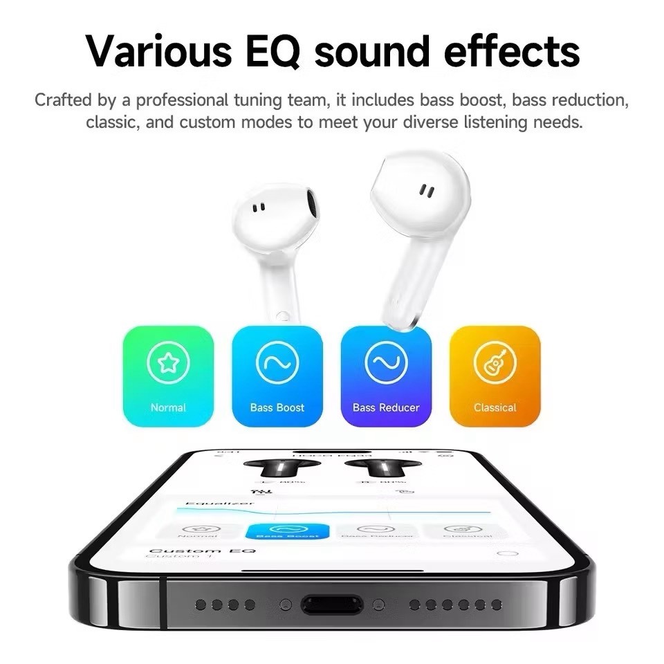 HOCO EQ33 หูฟังไร้สาย TWS รองรับแอป hoco. music ปรับเสียง EQ ตั้งค่าการ ...