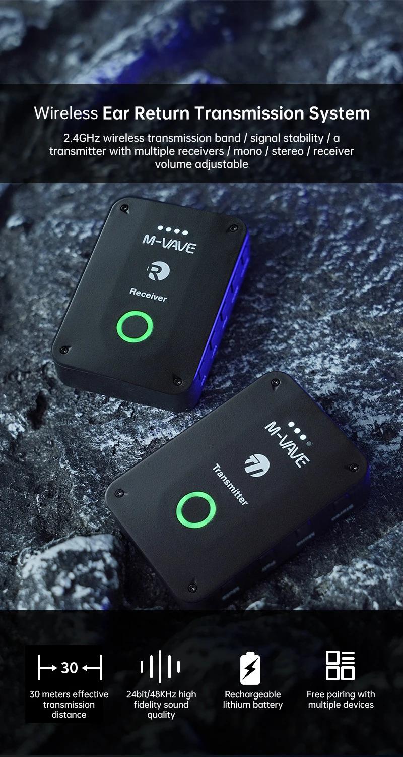 M Vave WP-9 ไวเลสอินเอียร์มอนิเตอร์ M Vave WP9 Wireless In-Ear Monitor ...