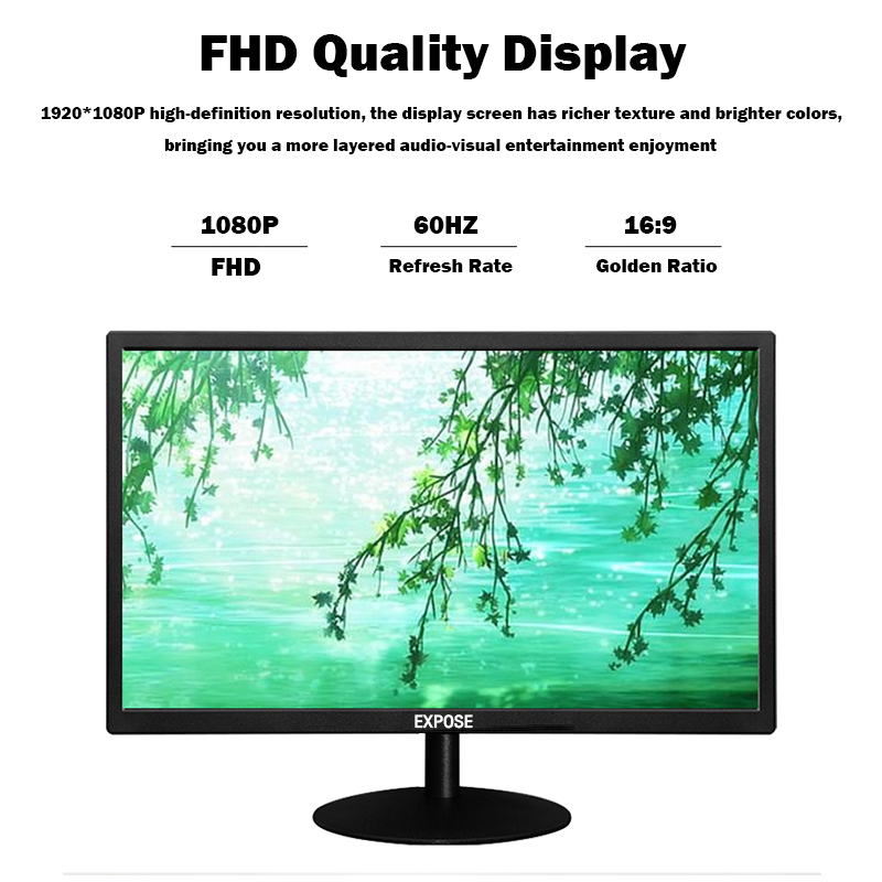 จอคอมพิวเตอร์ Monitor 19/22/24 Inch Led Monitor HD 900P / FHD 1080P ...