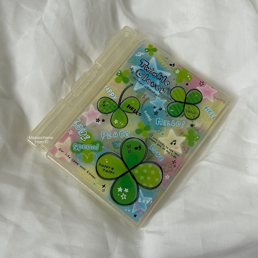 Clover Plastic Box, กล่องกากเพชรลายโคลเวอร์ | Shopee Thailand