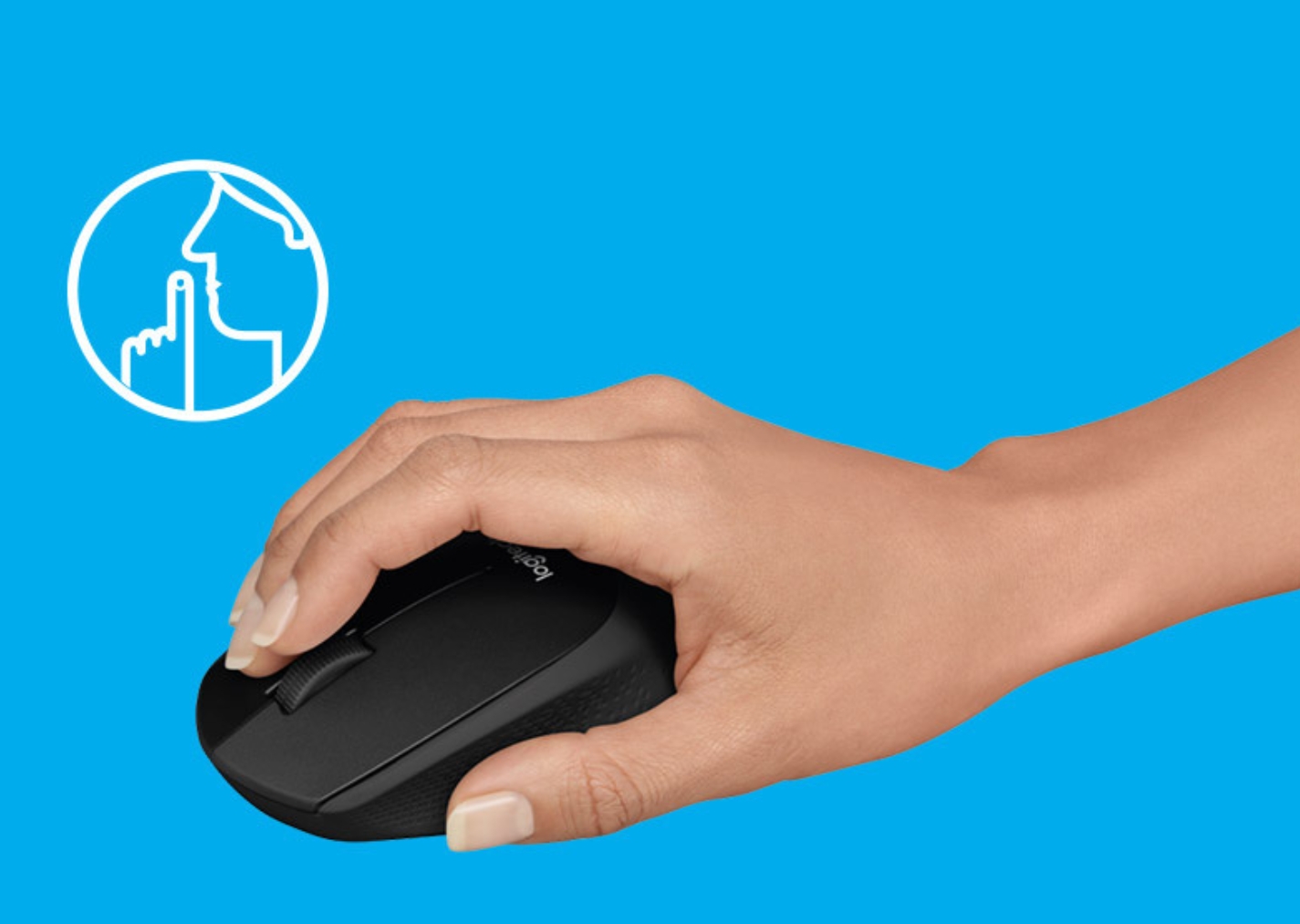 Logitech M330 Wireless Mouse เมาส์ไร้เสียงไร้สาย เชื่อมต่อ USB คลิก ...