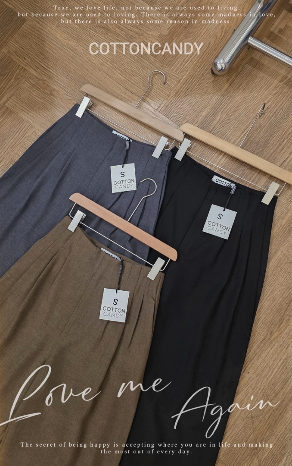 #Cotton Candy🍭กางเกงขายาวเอวสูงโลซี่ New Lozy korea pants | Shopee Thailand