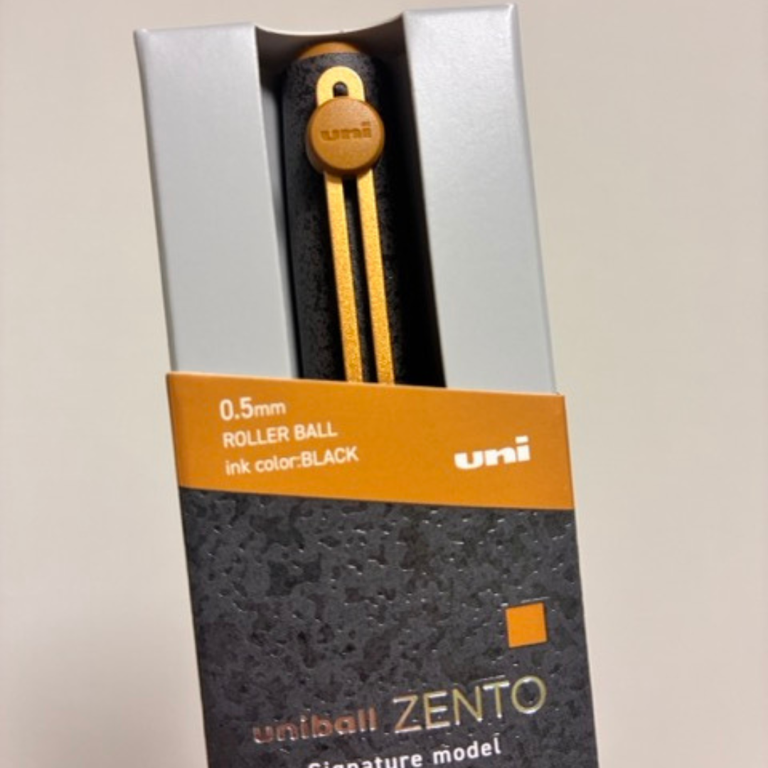 Uni-ball ZENTO Signature Model Pen Metallic Black Silver Champagne Gold ...