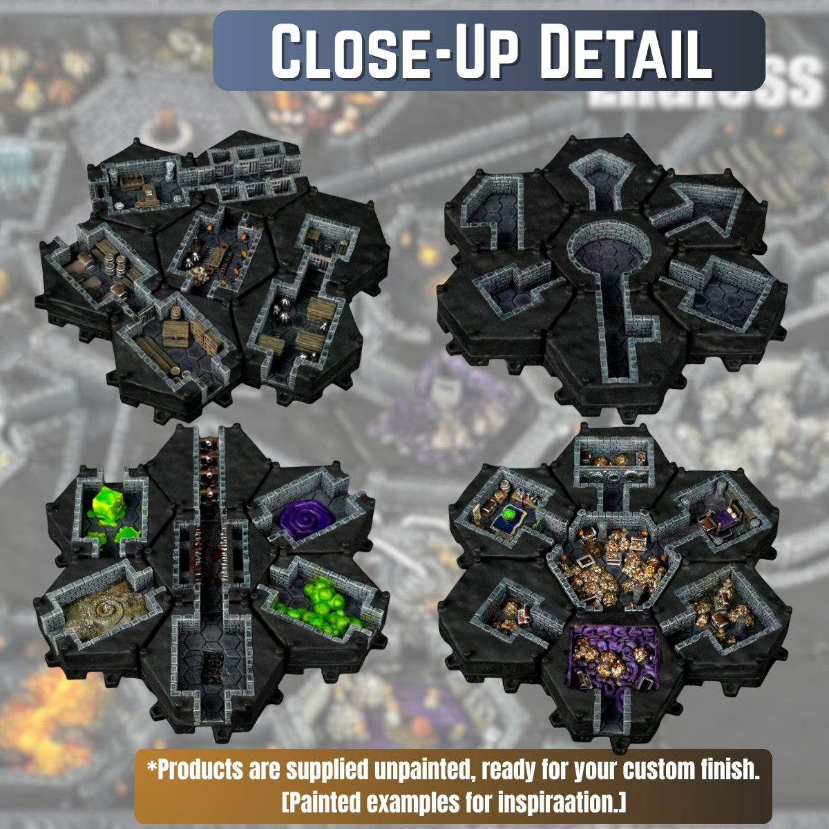 [Endless Dungeon] - Dungeon Traveler Set - Modular 3D Hex Maps For DnD ...