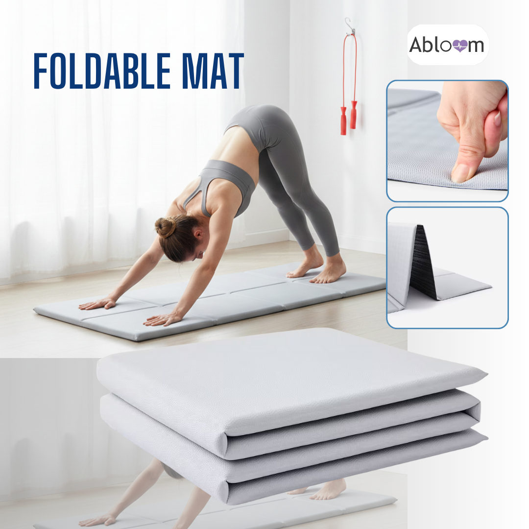 Domyos เสื่อออกกำลังกาย พิลาทิสแบบพับได้ (สีเทา) Foldable Pilates ...