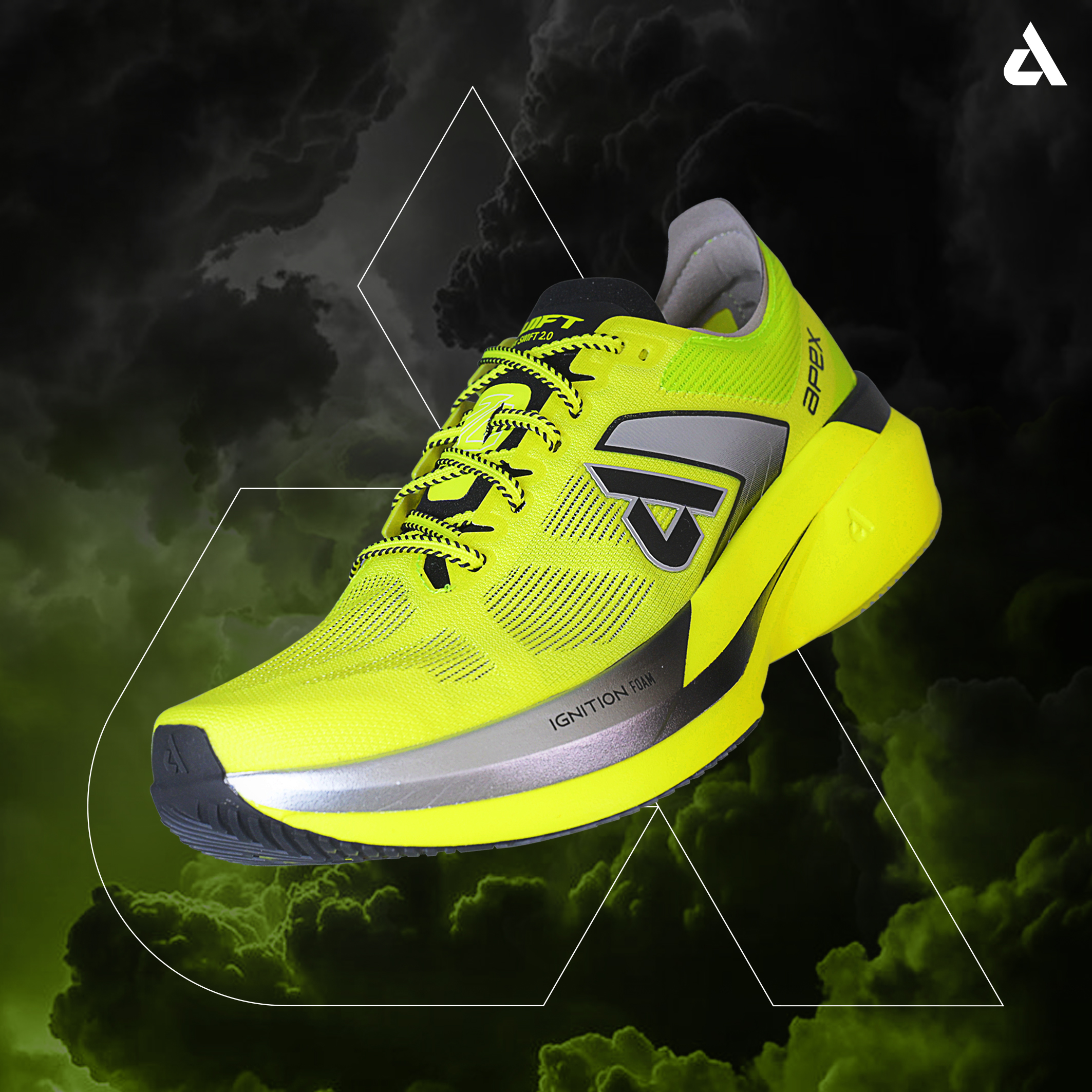 รองเท้าวิ่ง รุ่น Apex Swift 2.0 Neon Yellow/ Black by Srichaigroup ...