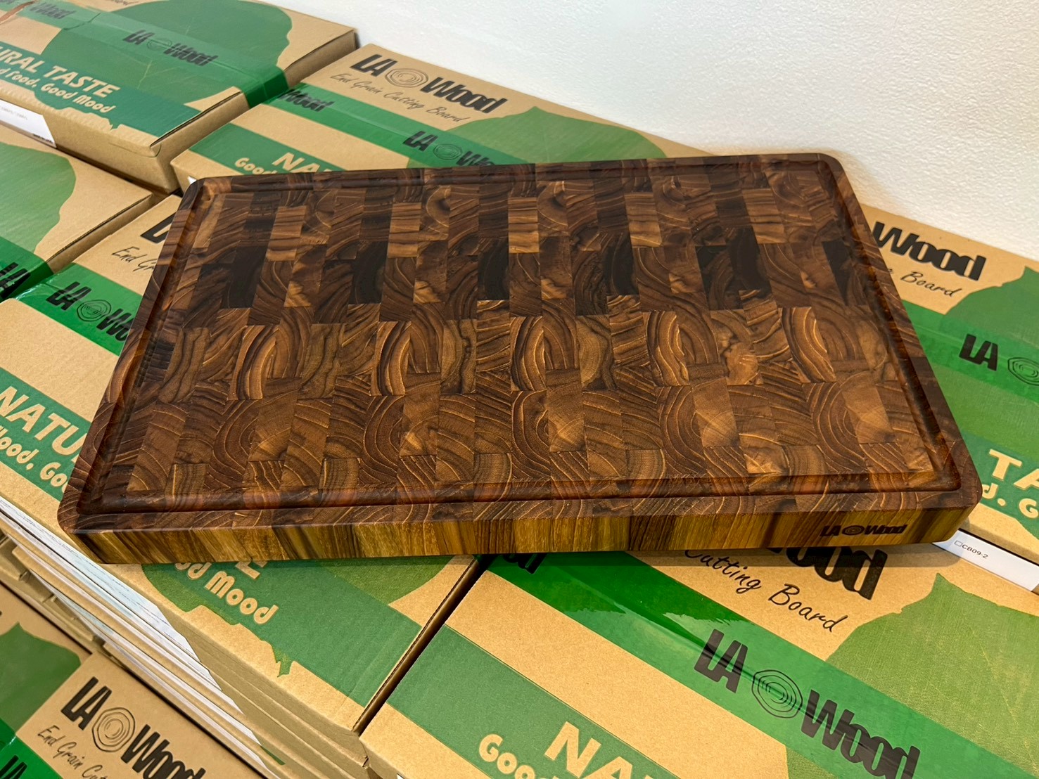เขียงไม้สัก END GRAIN. รุ่น CB08-1L (ขนาดใหญ่) | Shopee Thailand