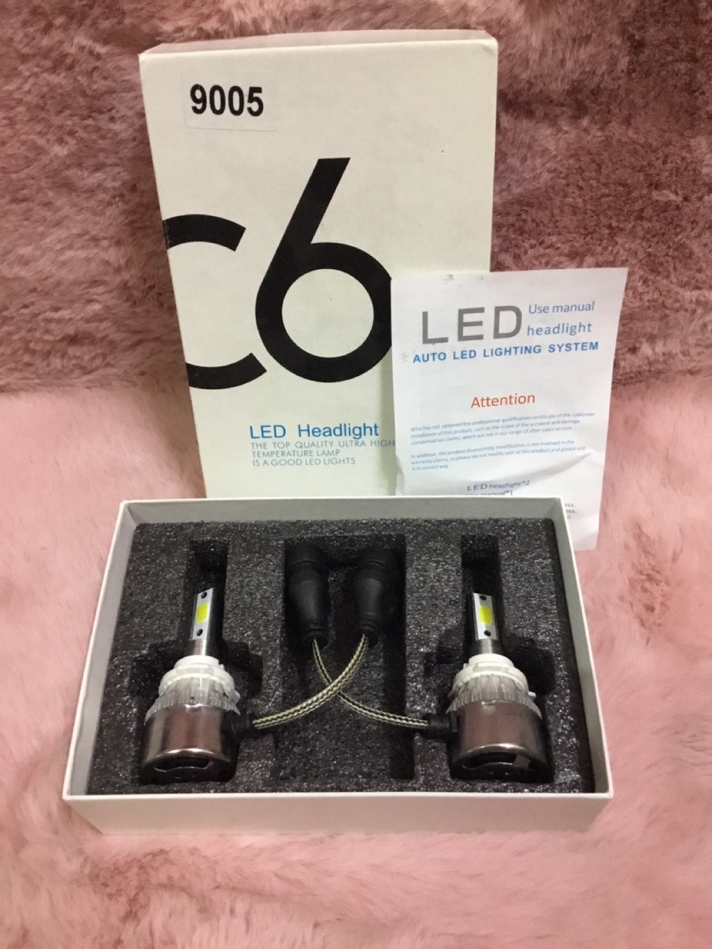 หลอดไฟ LED C6 H4 6000k | Shopee Thailand