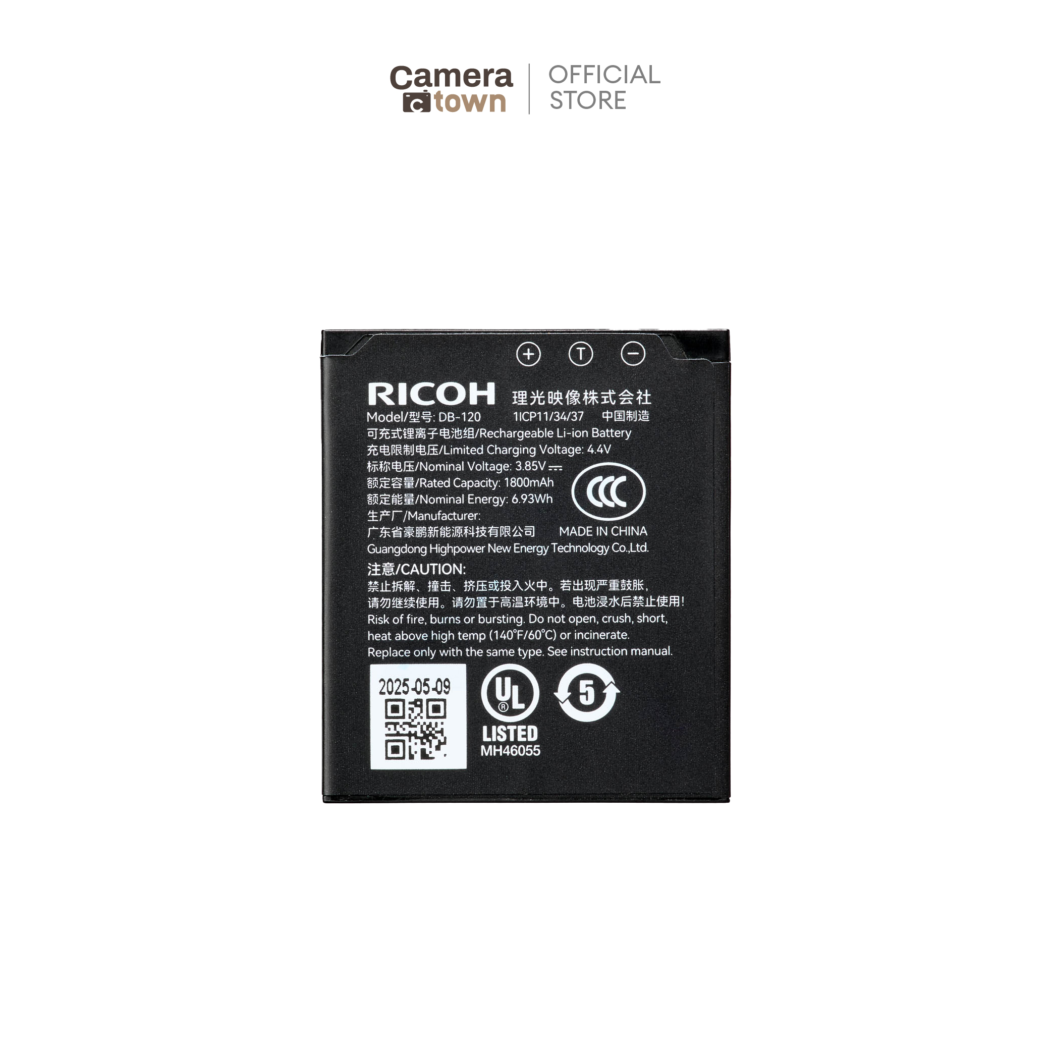 แบตเตอรี่กล้อง RICOH DB-120 BATTERY FOR RICOH GR IV [สินค้าประกัน 1 ปี ...