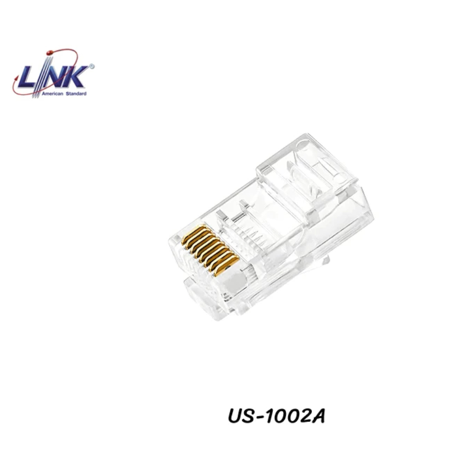 LINK CAT6 RJ45 Plug รุ่น US-1002A (แพ็ก 10 ชิ้น) | Shopee Thailand