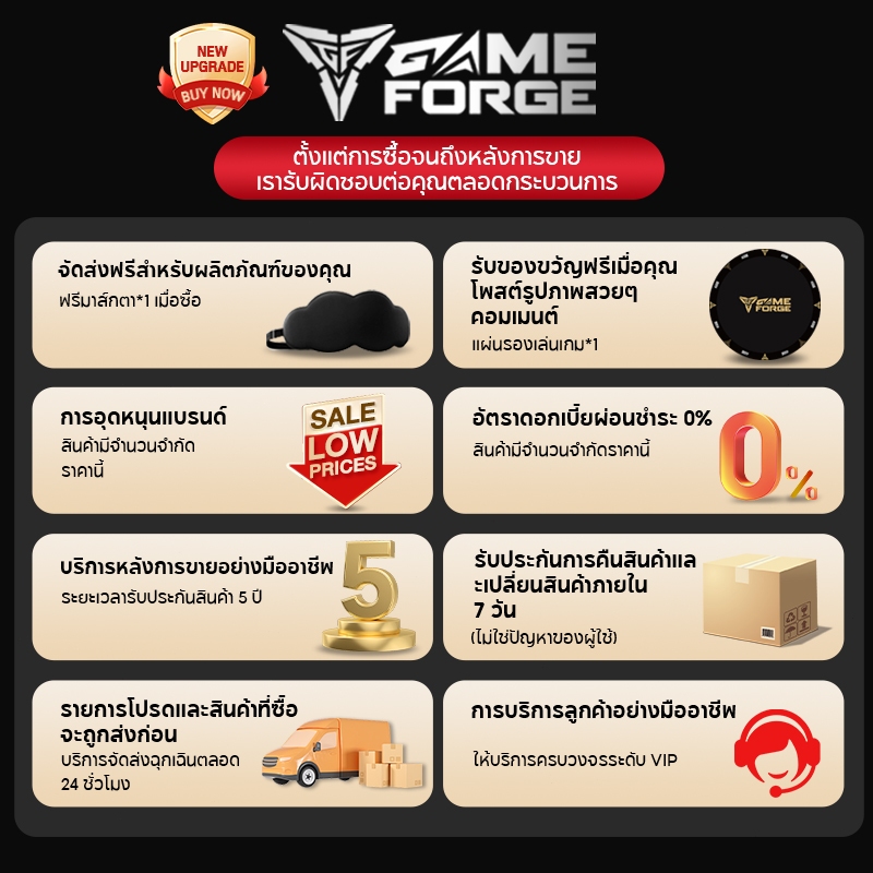 GAMEFORGE เก้าอี้เล่นเกม gaming chair Gravity X Series เก้าอี้สำนักงาน รับประกัน5ปี สนับสนุน COD ...